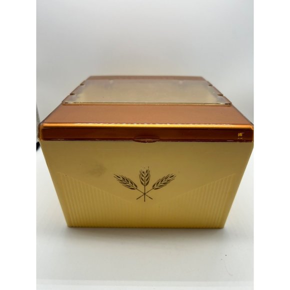 Kitchen | Vintage Mcm Plastic Recipe Holder Coppercream Colored Clear ...
